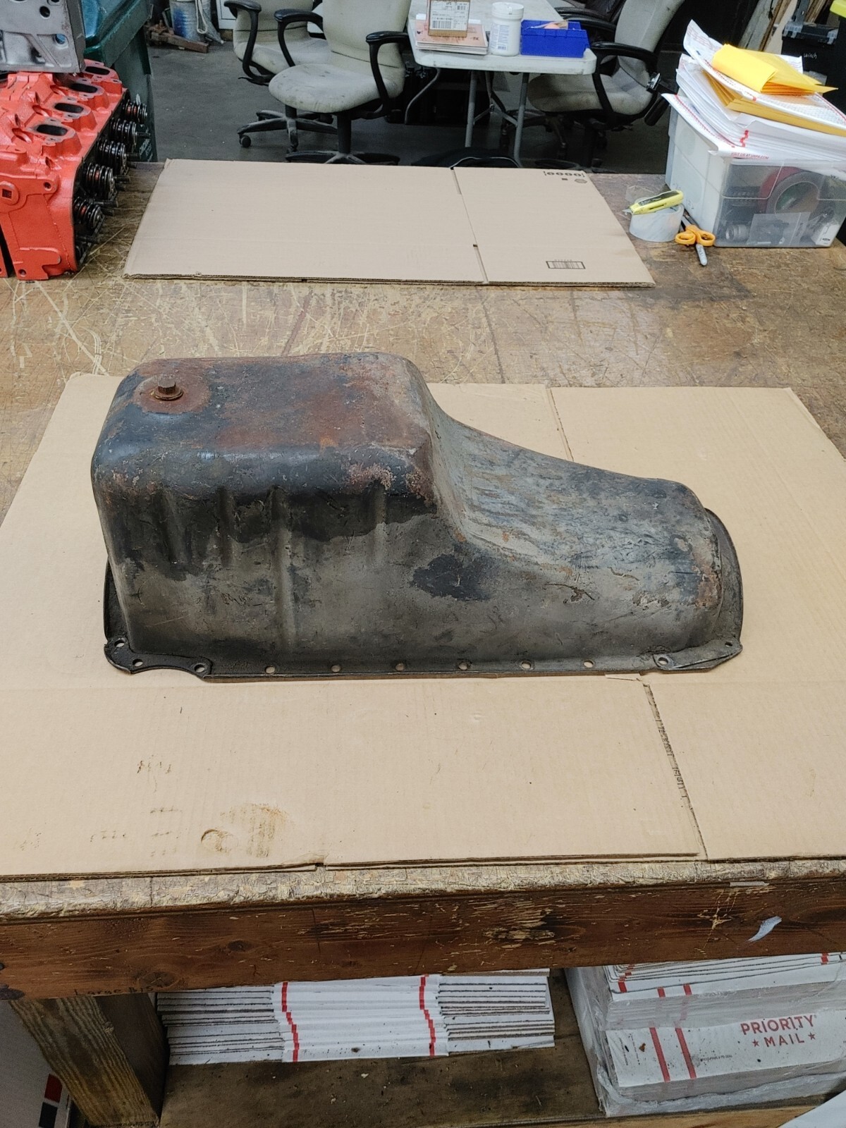 1965-1990 Big Block Chevy Truck Oil Pan 396 402 427 454 BBC Stock GM ...