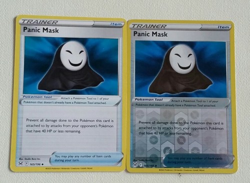 2x Pokémon TCG Lost Origin: Panic Mask 165/196 *Regular & RH ...