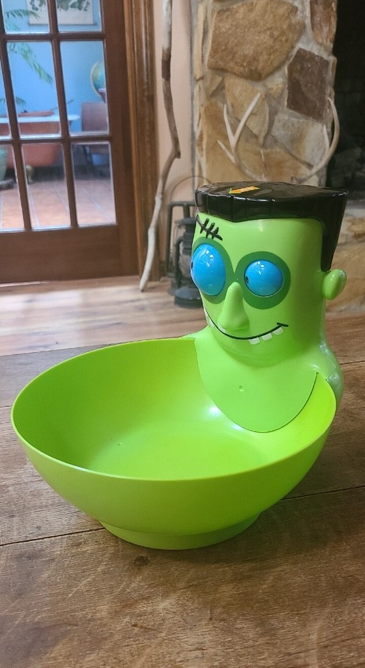 Halloween Electronic Animated Frankenstein Candy Bowl Talking Monster ...