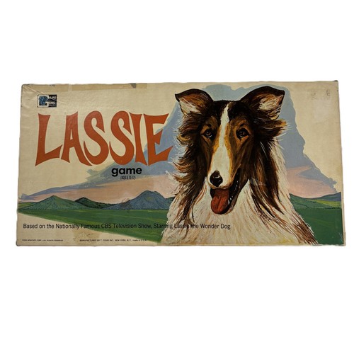 Vintage 1965 LASSIE Board Game CBS TV Series INCOMPLETE Boxed T Cohn ...
