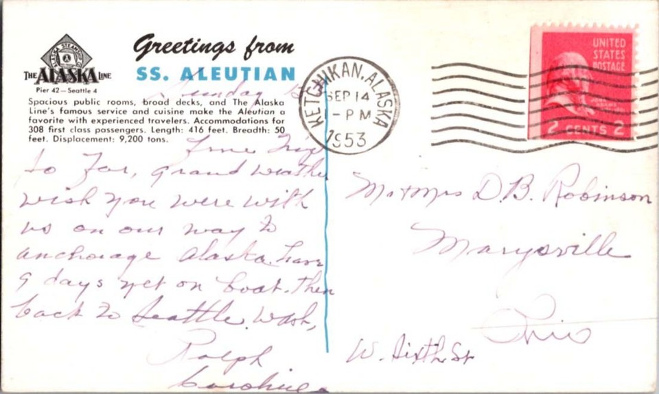 Cruise Ship Boat - Featured on Great Vintage Nautical Postcard a/31 ...