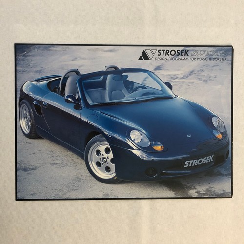 Strosek Porsche Boxster Roadster Tuner Car Sales Sheet Brochure Catalog ...