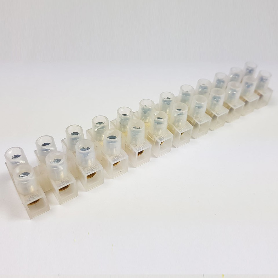 Chocolate Block Connector Strip 12 Way 3 5 10 15 30 60 Amp Electrical ...