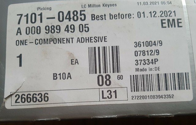 Genuine Mercedes-Benz One-component Adhesive A0009894905 for sale ...