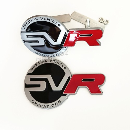 2X SVR Special Vehicle Grille badge & Trunk Emblem Metal Sticker 12CM ...