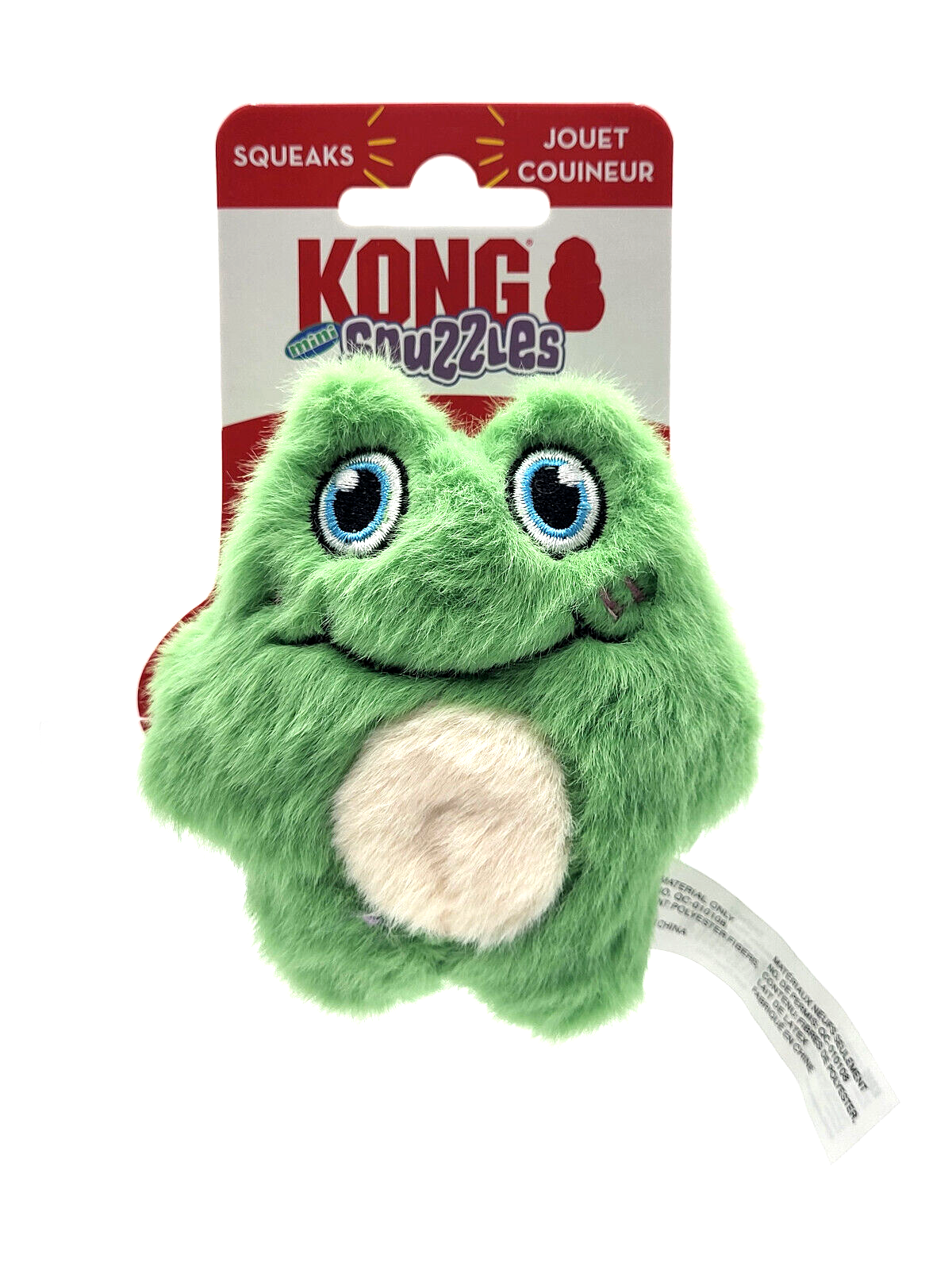 KONG Snuzzles Mini Frog XS Squeaky Comfort Toss & Play Dog Toy 4" | eBay