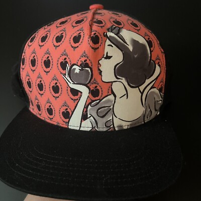 Disney Snow White "JUST ONE BITE" Poison Apple Adult Snapback Hat | eBay