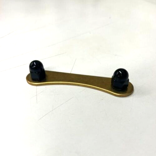 black acorn BRASS Harley SPRINGER BRIDGE top plate spring brace FLSTS ...