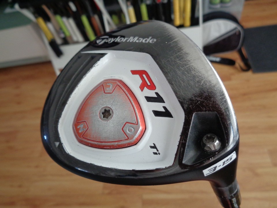 "Custom Taylormade" R11 Ti 3 wood 15 degree with S-flex Shaft "Black ...