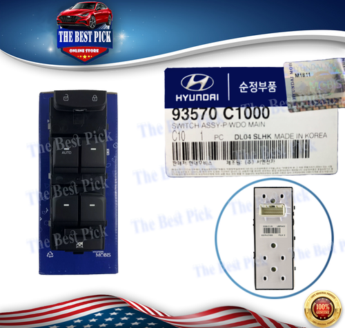 Sonata 2015-19 Driver Door Power Window Switch Hyundai Front Left ...