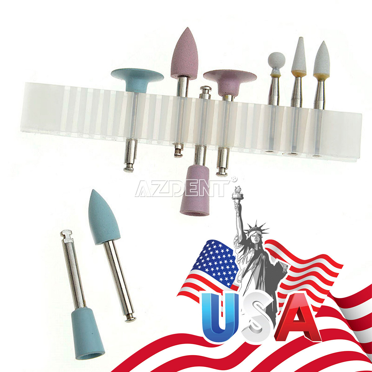 Dental Composite Polishing Kit RA 0309 Ceramic Silicone Rubber ...