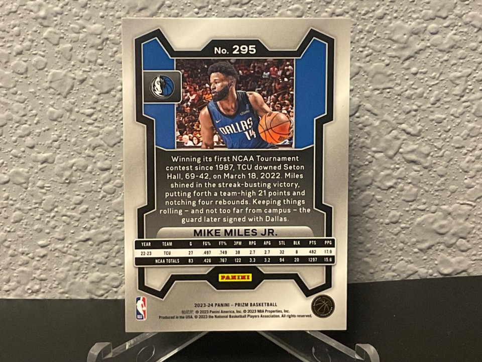 Mike Miles Jr., Dallas Mavericks - 2023-24 Panini Prizm NBA…Rookie Card ...
