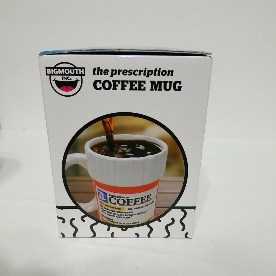 Prescription Mug Pill Bottle Coffee Cup Pharmacy 12 oz. Rx - Big Mouth Toys | eBay