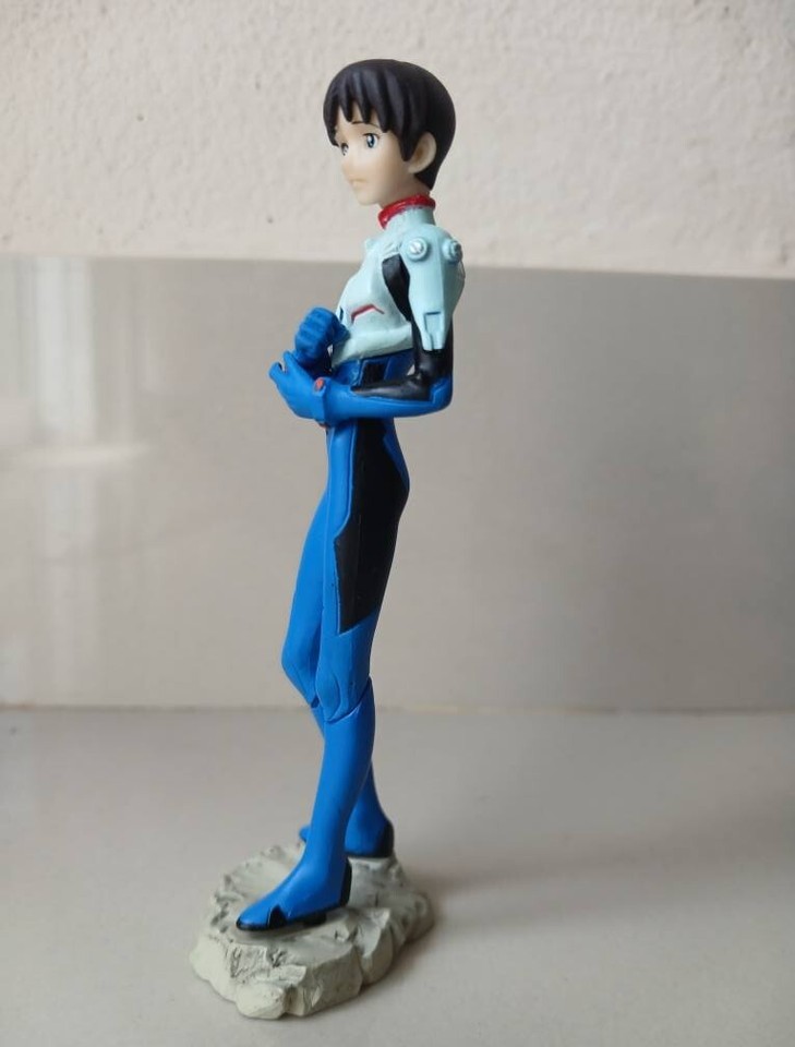 Anime Evangelion Shinji Ikari HGIF Mini Figure Model Plugsuit Bandai | eBay