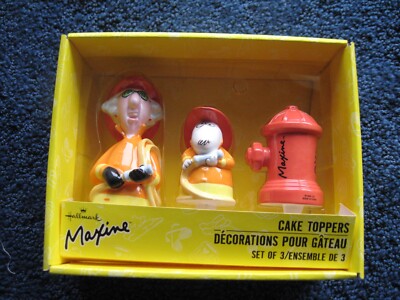 Hallmark-Maxine-Cake Toppers-3-Ceramic-original box | eBay