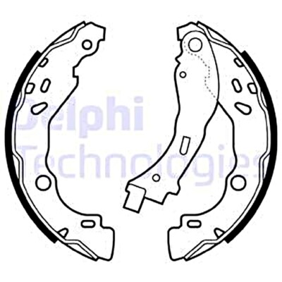 DELPHI Brake Shoe Set For NISSAN Micra IV 10- D4060-1HD3A | eBay