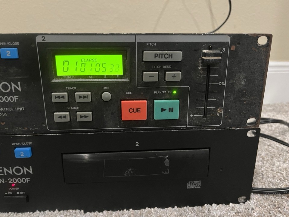 Denon DN-2000F Double DJ CD Player And RC-35 Remote - Working! | eBay