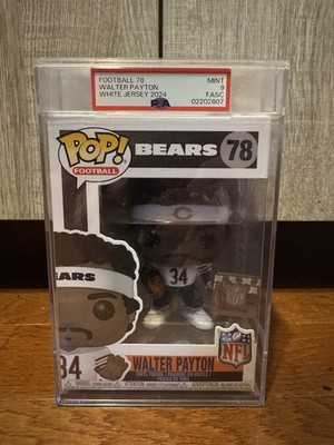 Funko Pop Walter Payton Football 78 White Jersey 2024 Graded PSA 9 | eBay