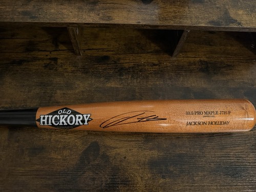 Jackson Holliday Old Hickory Autograph Game Model Bat Duel Certs MLB ...