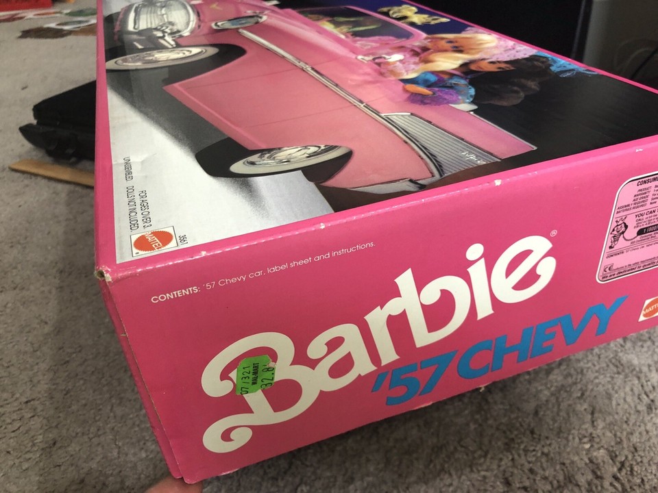 RARE! Vintage 1990 Barbie 57’ Chevy Pink Convertible Mattel 3561 ...