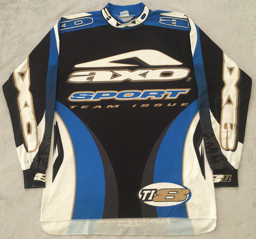 AXO Sport Team Issue 8 Motorsport Moto Cross Motocross Blue jersey size ...