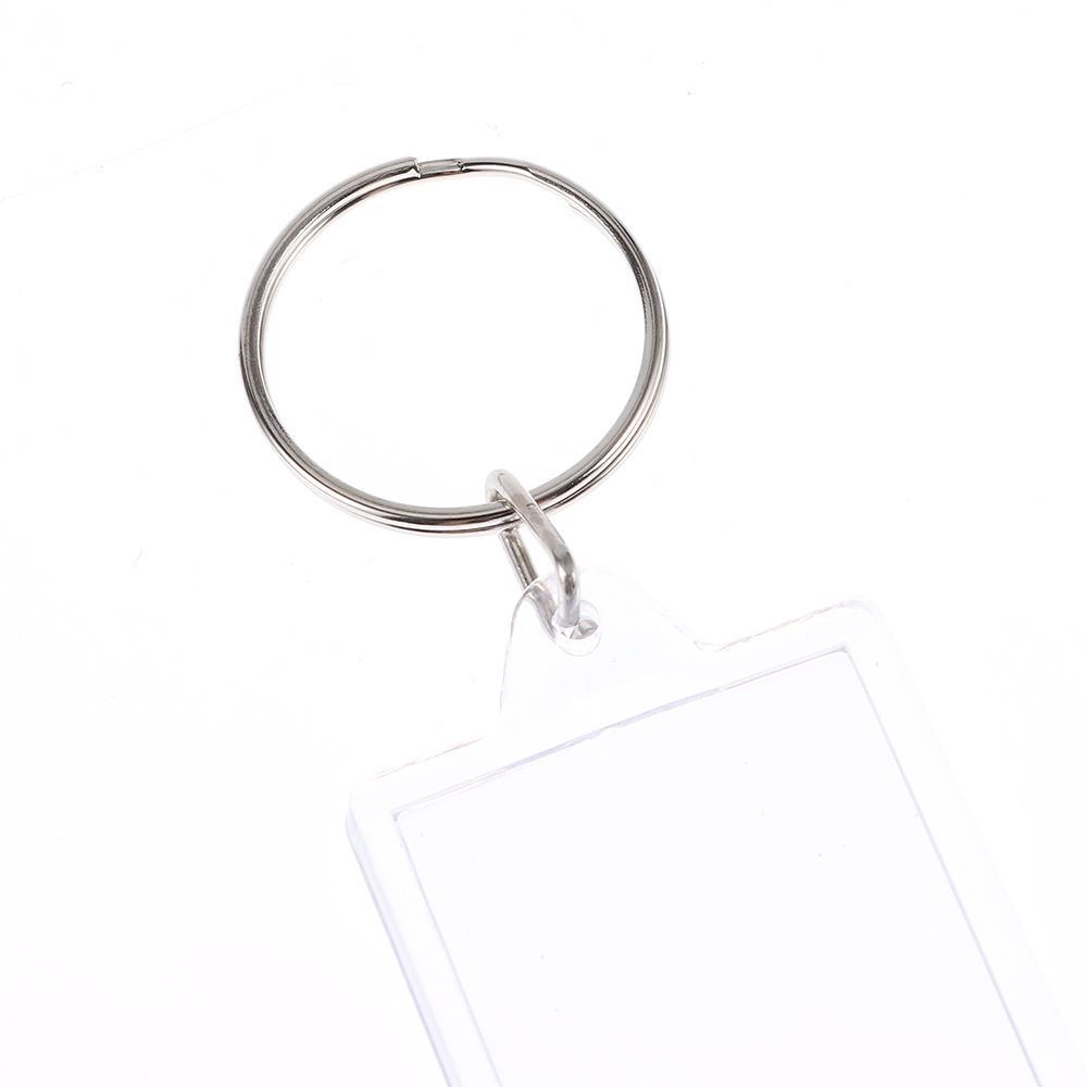 Clear Clear Picture Keychains Rectangle Bulk Photo Insert Keychains DIY ...