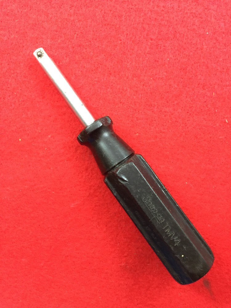 SNAP ON TMV4 1/4" Drive Tip Socket Screwdriver Black Octagon Handle ...