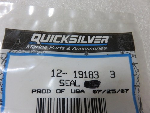 W39 Quicksilver 12-19183 3 Seal Mercury Factory OEM Part | eBay