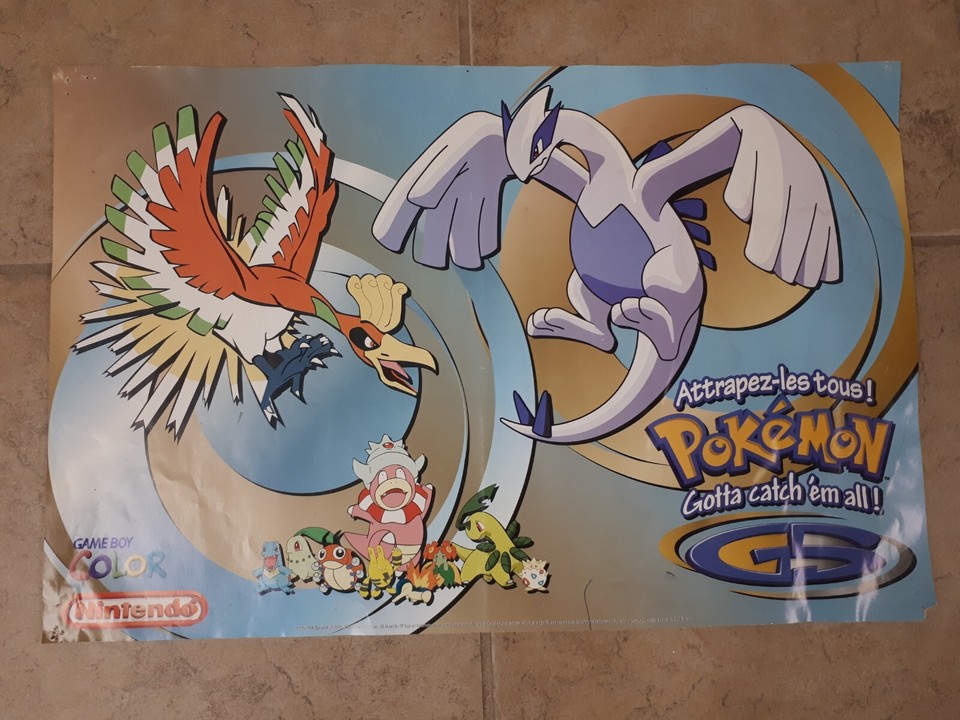Rare Vintage HTF Pokemon Silver Gold Gameboy Color Official NINTENDO ...