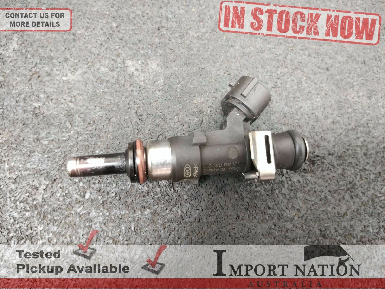 VOLKSWAGEN GOLF MK5 R32 USED FUEL INJECTOR - 3.2L BUB V6 - 0280158121 ...