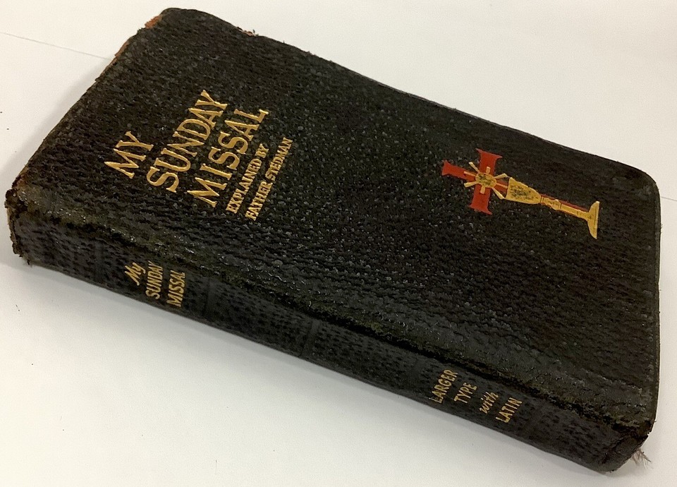 1944 My Sunday Missal Explained Father Stedman Larger Print Latin ...