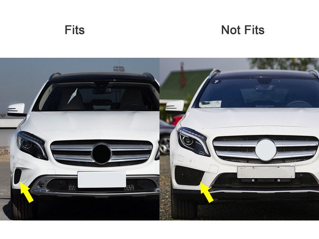 Pair Front Bumper Side Outer Grille Fit For Mercedes Benz X156 GLA250 ...