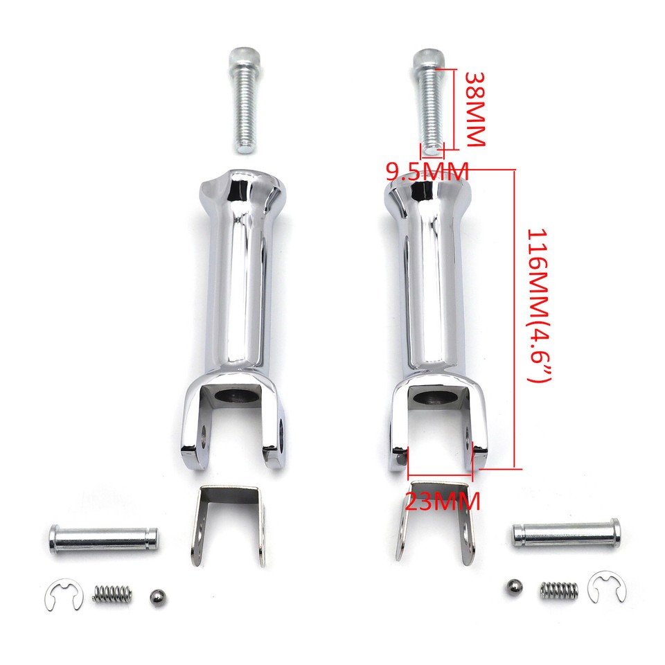 Footpeg Mount Clevis Kit Passenger foot peg support for Harley Softail ...