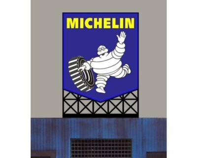 Miller Engineering (HO/N Scale) #44-3902 MICHELIN TIRE Billboard Sign ...