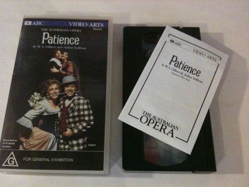 THE AUSTRALIAN OPERA 'Patience' 1995 PAL vhs Video - Gilbert & Sullivan ...