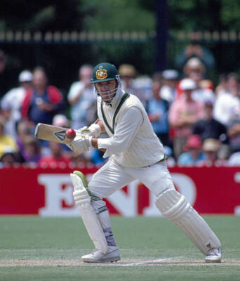Greg Matthews batting for Australia during the 4th Test matc- Old ...