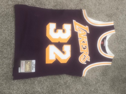 magic johnson Purple LA Lakers Jersey size small | eBay