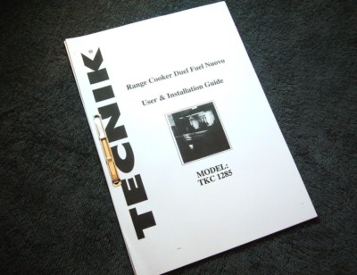 TECNIK TEKNIC OVEN RANGE COOKER TKC1285 TKC 1285 USER GUIDE MANUAL ...