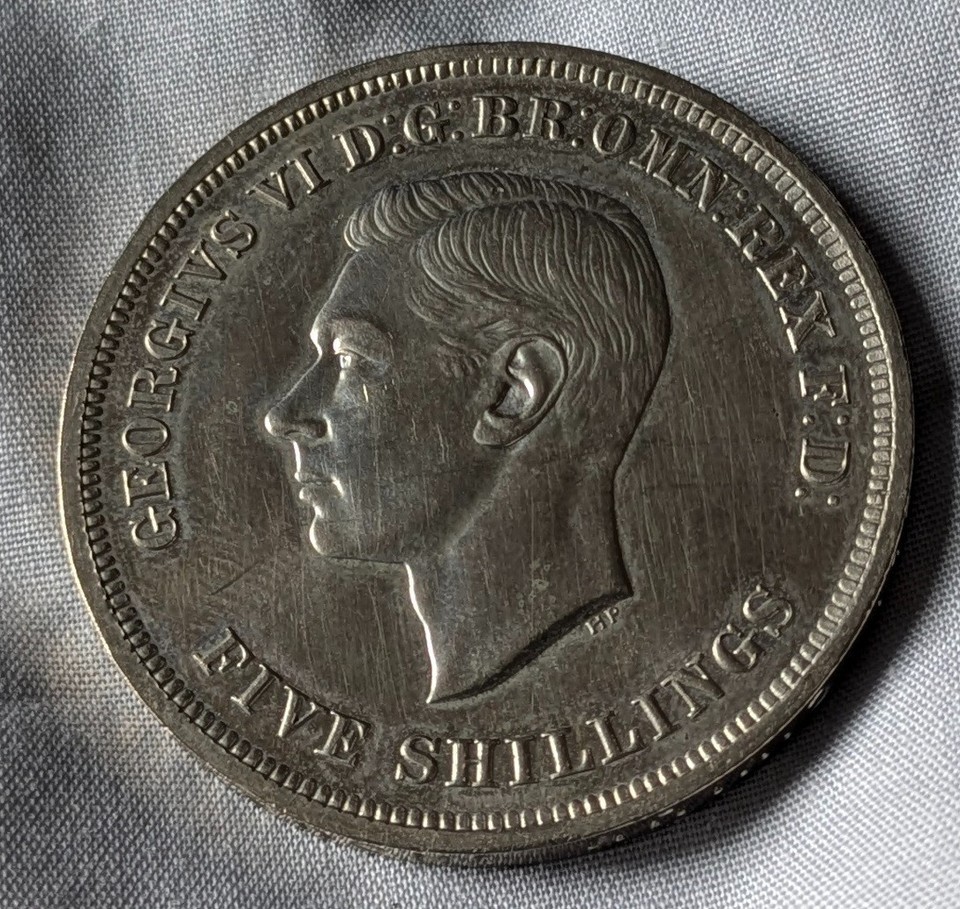 FESTIVAL of Britain Silver 1951 Crown Coin Old Box COA Antique Stamps ...