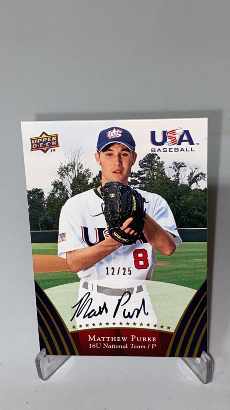 2008 Upper Deck USA Baseball Teams - Red Autographs #107 Matt Purke /25 ...
