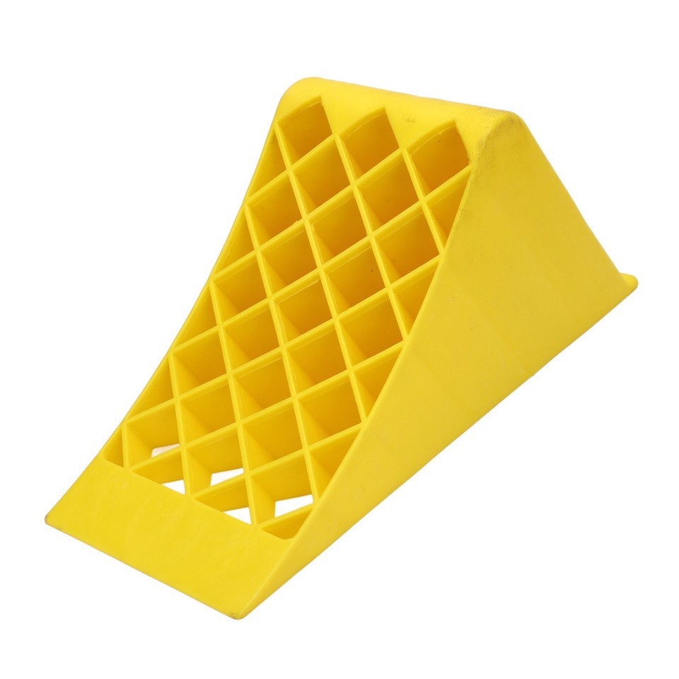 Wheel Chocks Yellow High Visibility Premium Plastic Wheel Stopper For ...