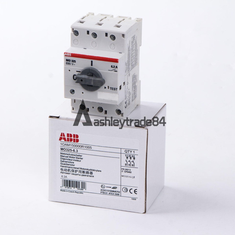 1PC NEW ABB MO325-6.3 Circuit Breaker 6.3A 690V IN BOX | eBay