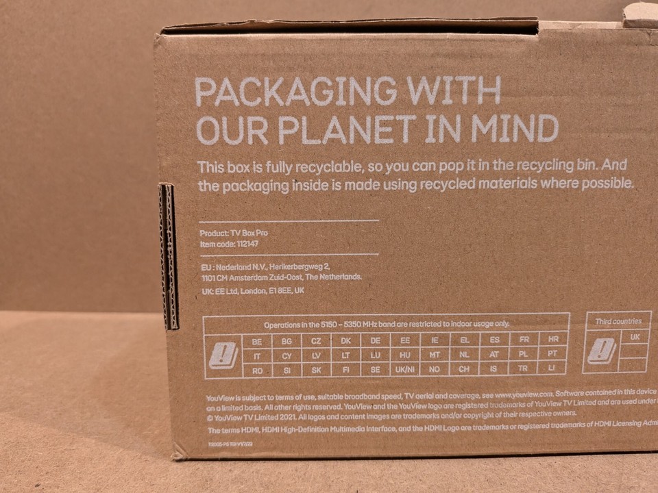 BT/EE TV Box Pro - 1TB 4K Wireless Freeview TV Box (RTIW387) Latest ...