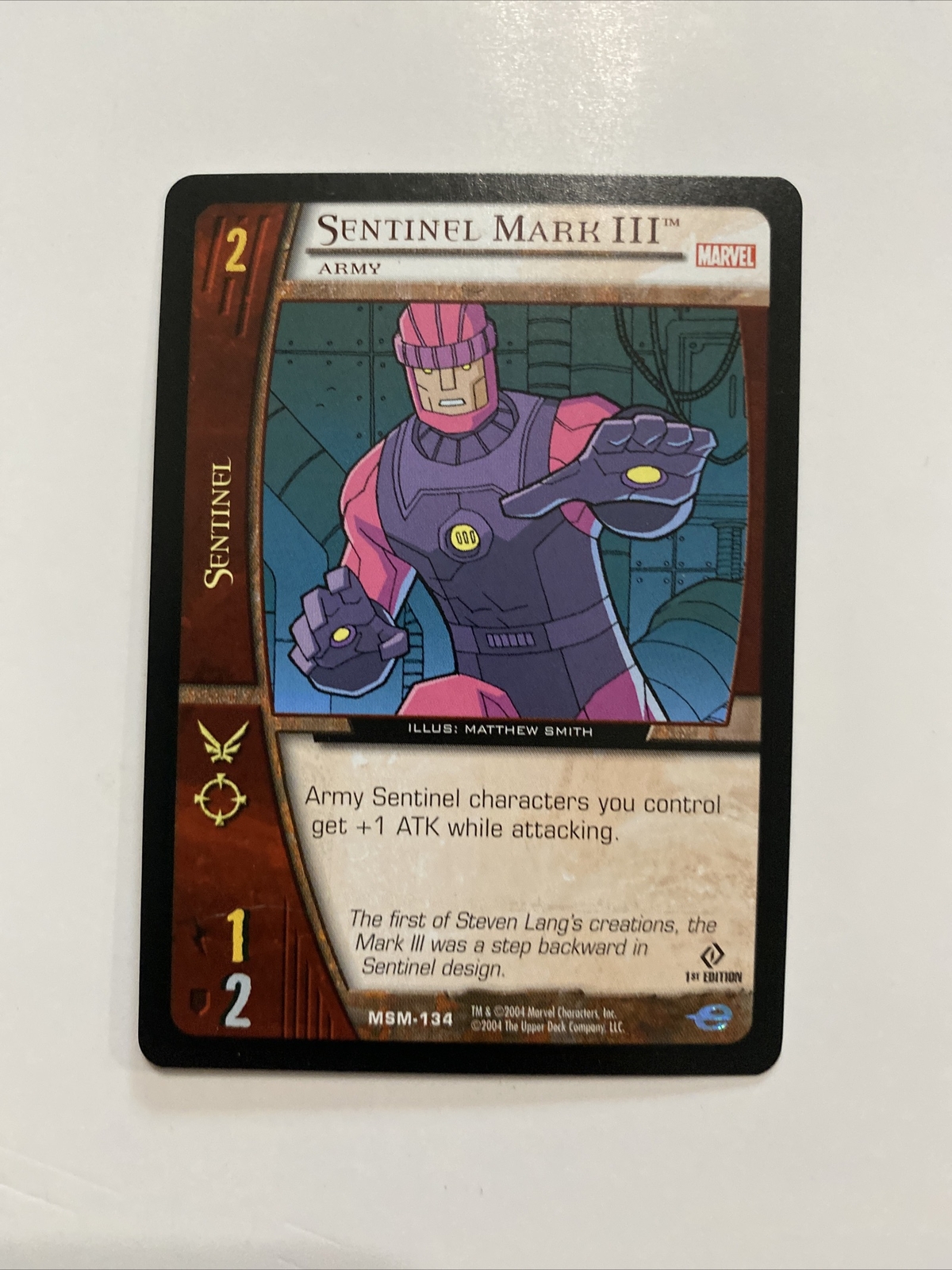 Sentinel Mark III Army MSM-134 VS System CCG TCG NM | eBay