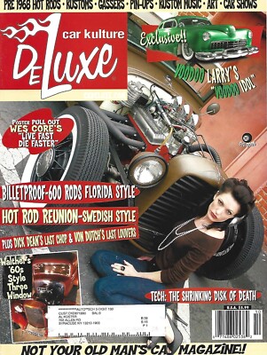 OCTOBER 2008 CAR KULTURE DELUXE MAGAZINE HOT RODS GIRLS TATTOOS VOODOO ...