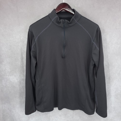 Spyder Pullover Mens Large 1/4 Zip Base Layer Pullover Sweater Jacket ...