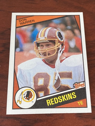 1984 Topps Don Warren Washington Redskins #392 B4217 | eBay
