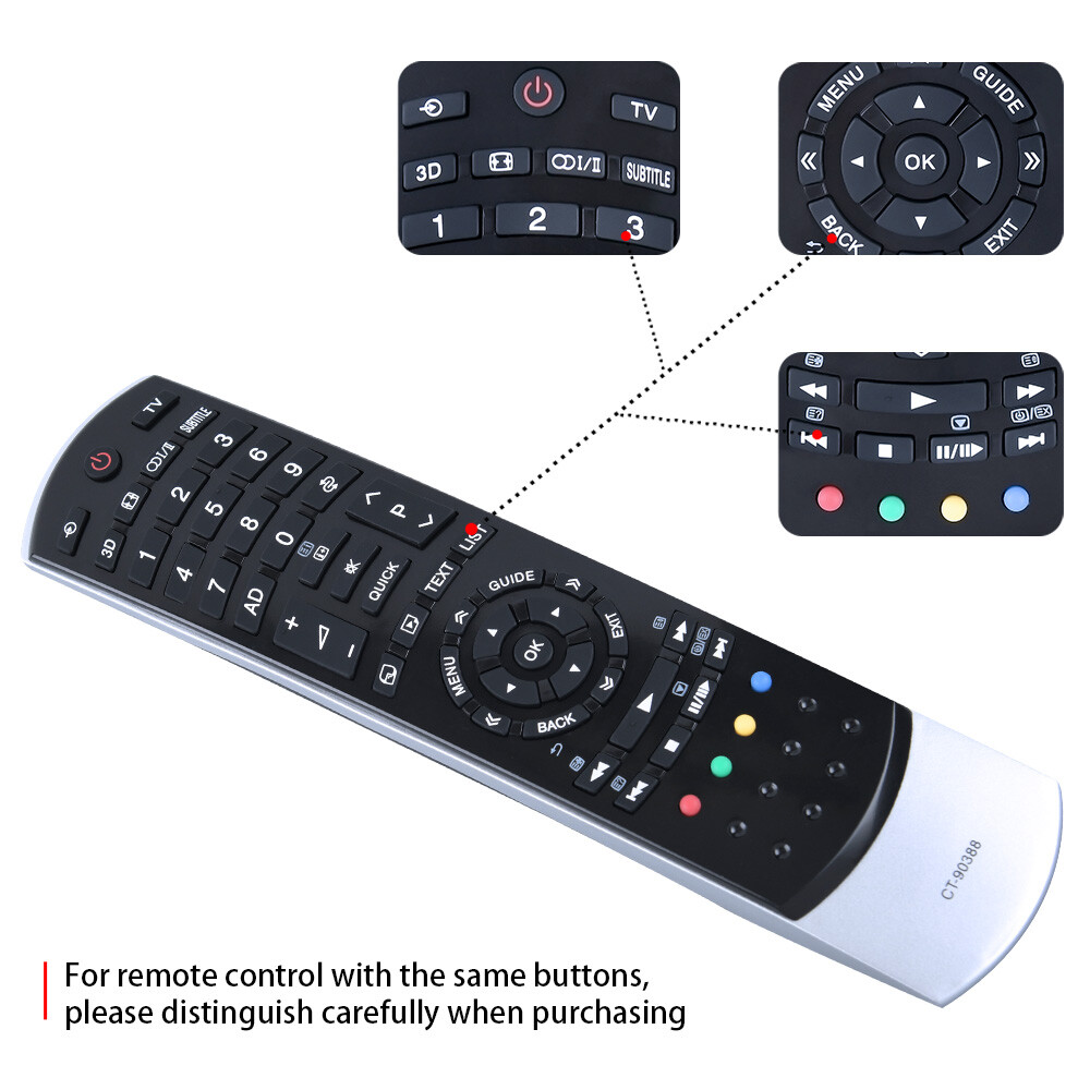 New CT-90388 Remote Control For Toshiba TV 32TL868 40RL838 46TL868G ...