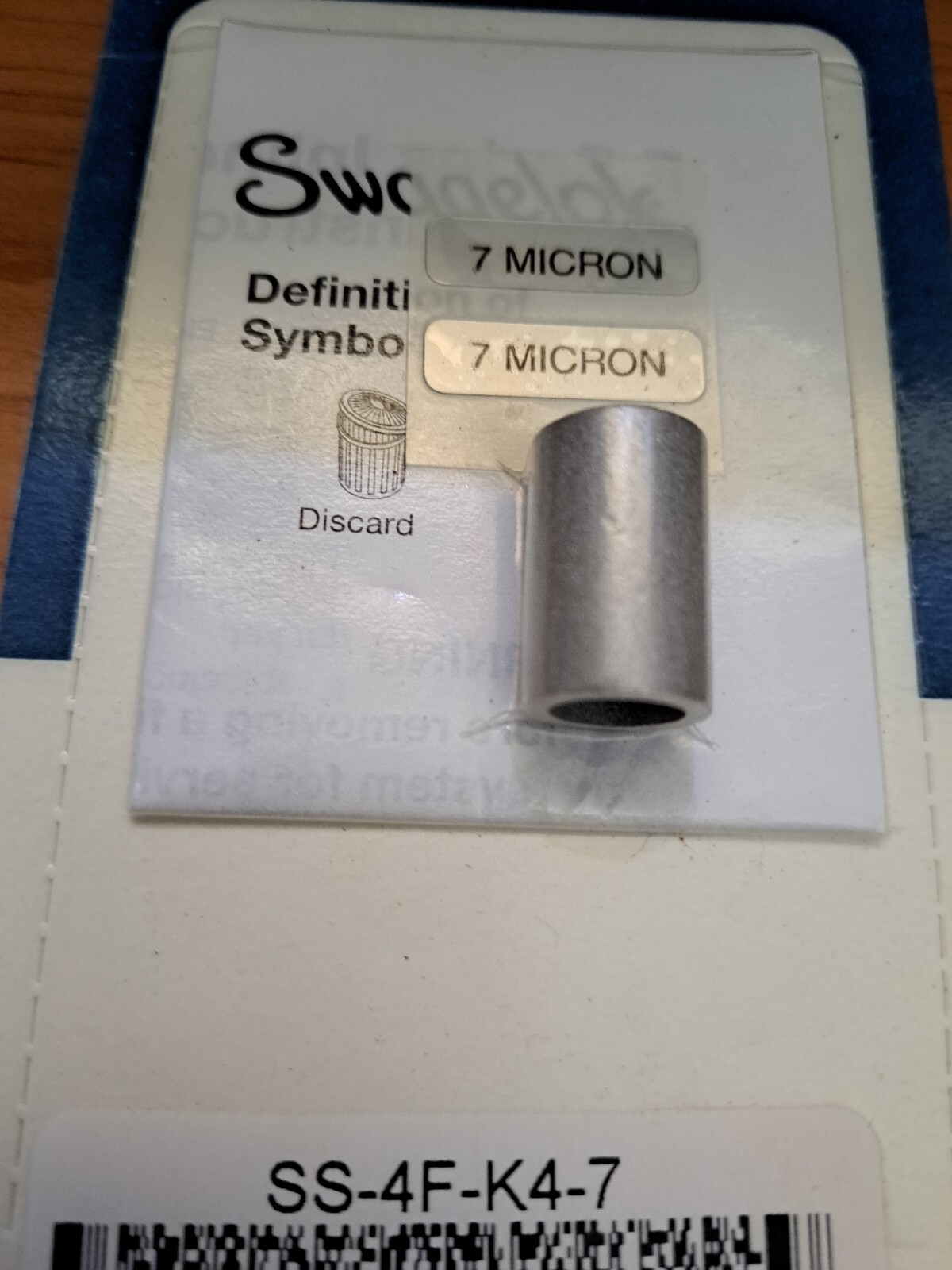 Swagelok+Filter+Element+Kit+Ss-4f-k4-7+316+SS+7+Micron for sale online ...