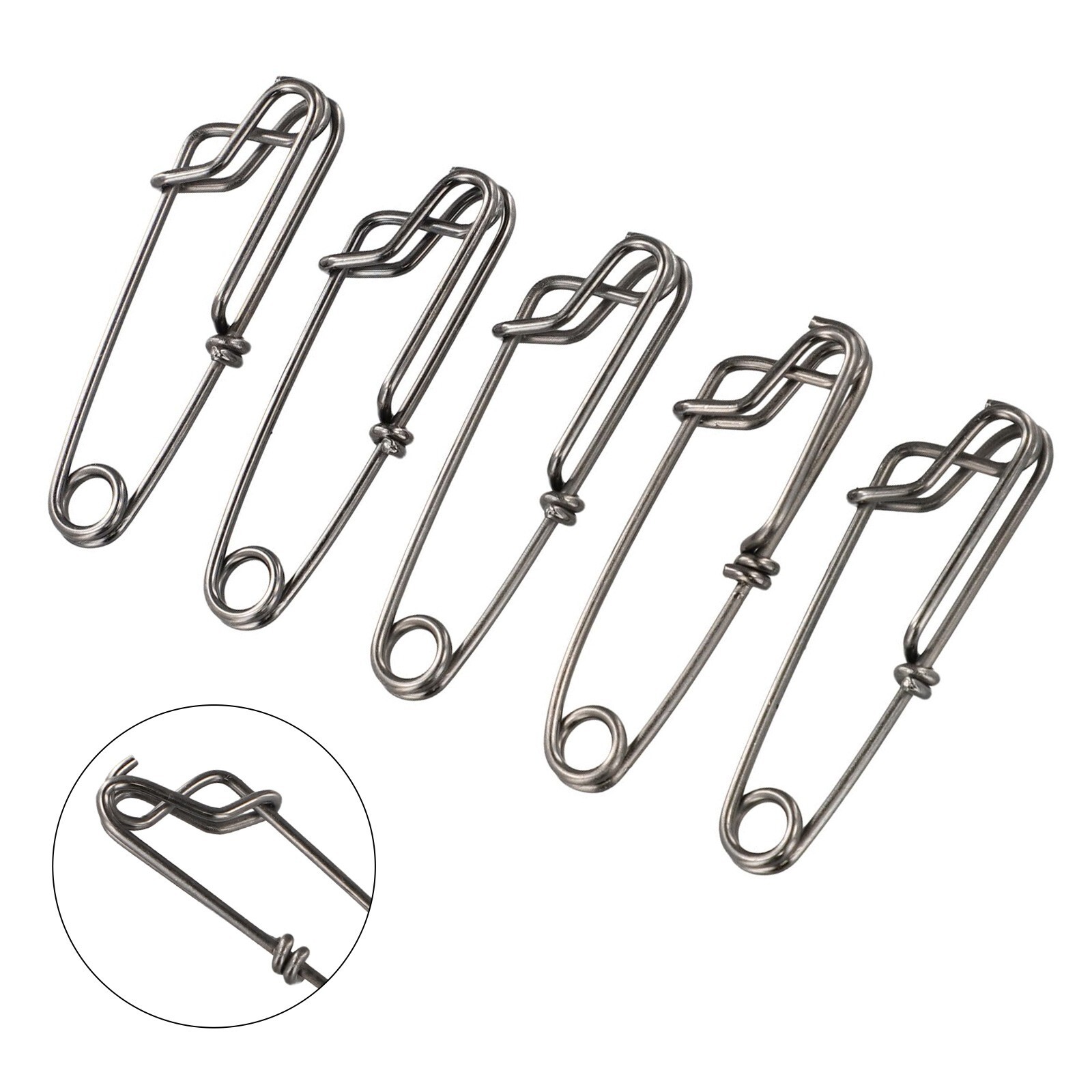 Long Line Clips Snap Swivel Connectors for Tuna Fishing and More 5 Pack ...